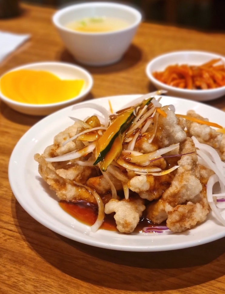 김해 장유 롯데아울렛 맛집 메이친 탕수육 세트 네이버 블로그