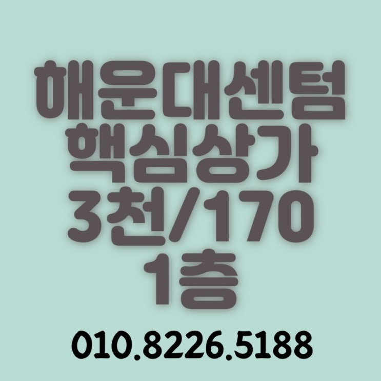 해운대 상가 임대 부산상가임대 해운대센텀상가임대 부산 해운대구 센텀시티 상가 임대 센텀중심지에 위치한 1층 상가임대