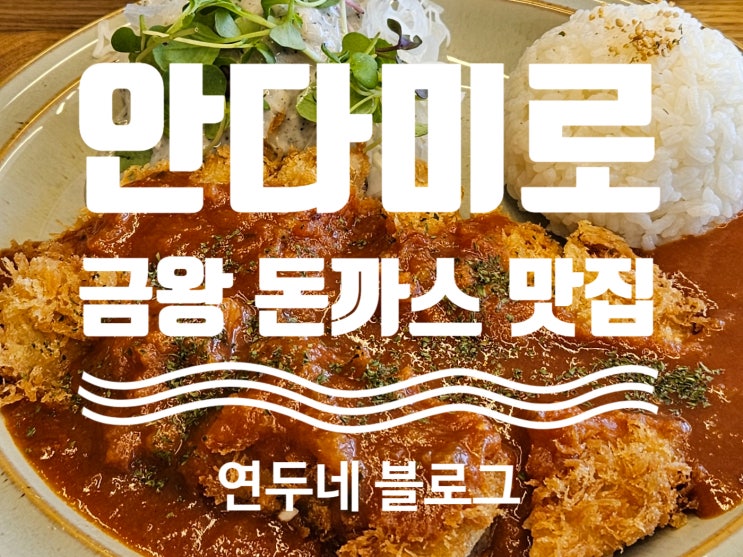 음성 금왕 맛집 안다미로 새롭게 이전한 수제돈까스 식당 네이버 블로그