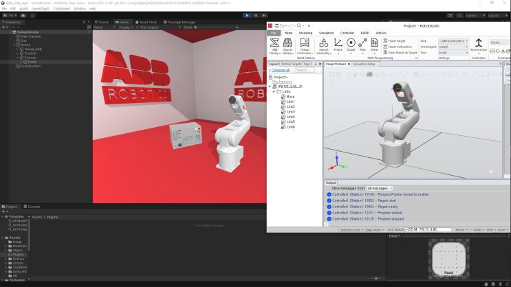 Unity 와 ABB RobotStudio 연결 Test : 네이버 블로그