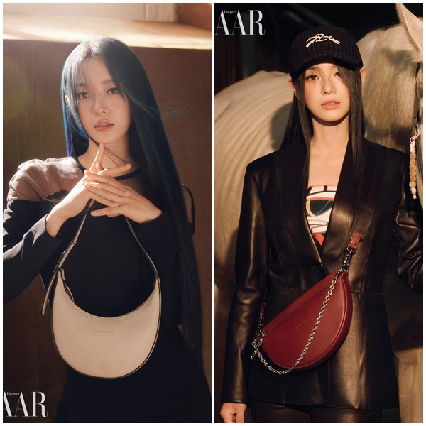 김세정 화보 패션 옷 가방 정보 롱샴 로조 호보백 르 플리아쥬 미니백 박스 트롯 크로스백 백팩 코디 네이버 블로그
