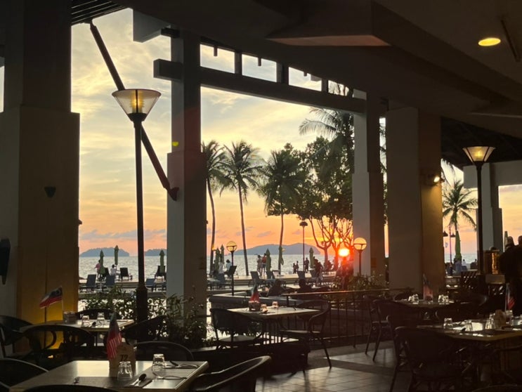 코타키나발루 Day 3 ️ 선셋 맛집 ‘알 프레스코(Al presco)’- 리조트 밤 산책 : 네이버 블로그