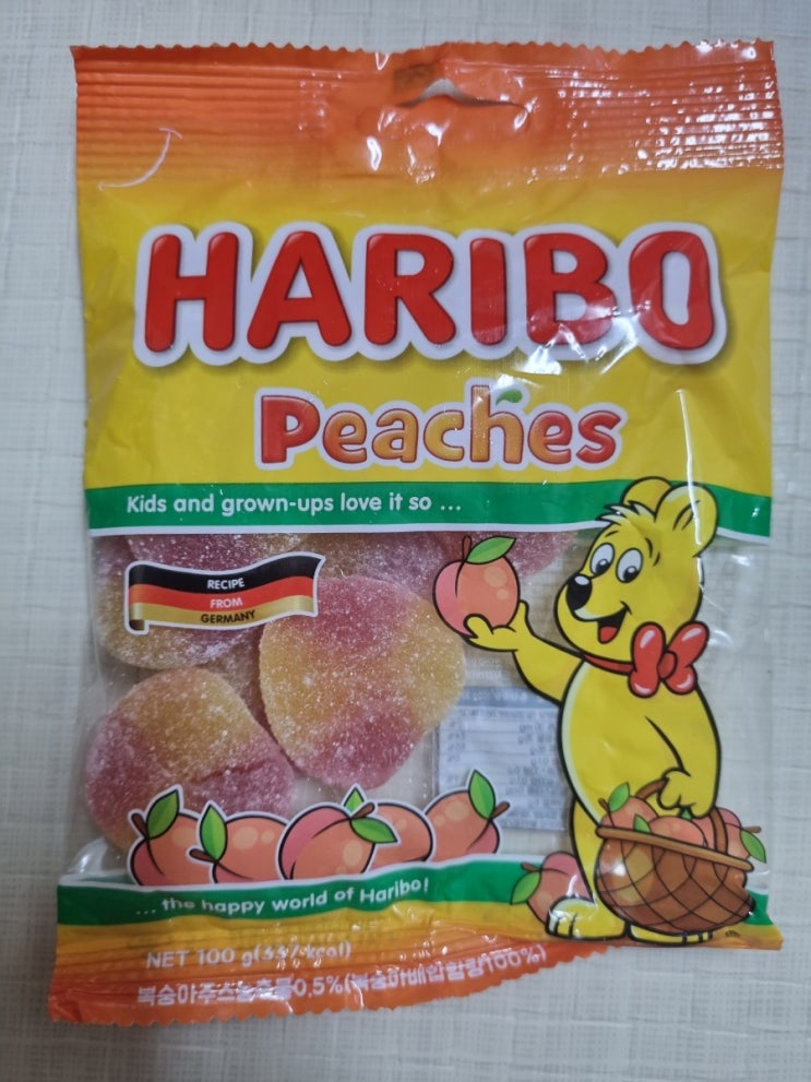 haribo peaches 하리보 젤리 복숭아맛 : 네이버 블로그