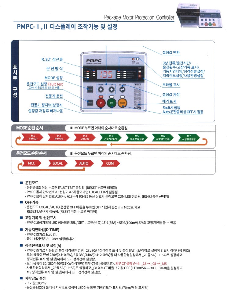 신아전기 PMPC 설정방법 : 네이버 블로그