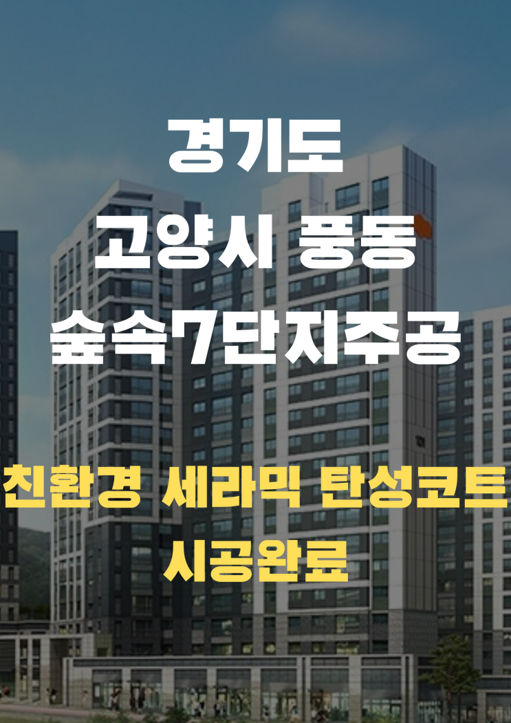 경기도 일산 풍동 숲속마을 7단지 주공아파트 베란다에 친환경 탄성코트 시공해서 인테리어 끝냈습니다 네이버 블로그