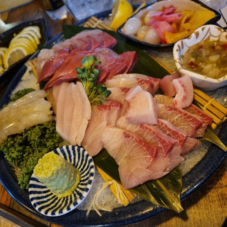 부산 명지 숙성회 전문 이자카야 누룽지탕 맛집술집 올해 방어도 여기가야지 3번 방문한 키친어썸 네이버 블로그
