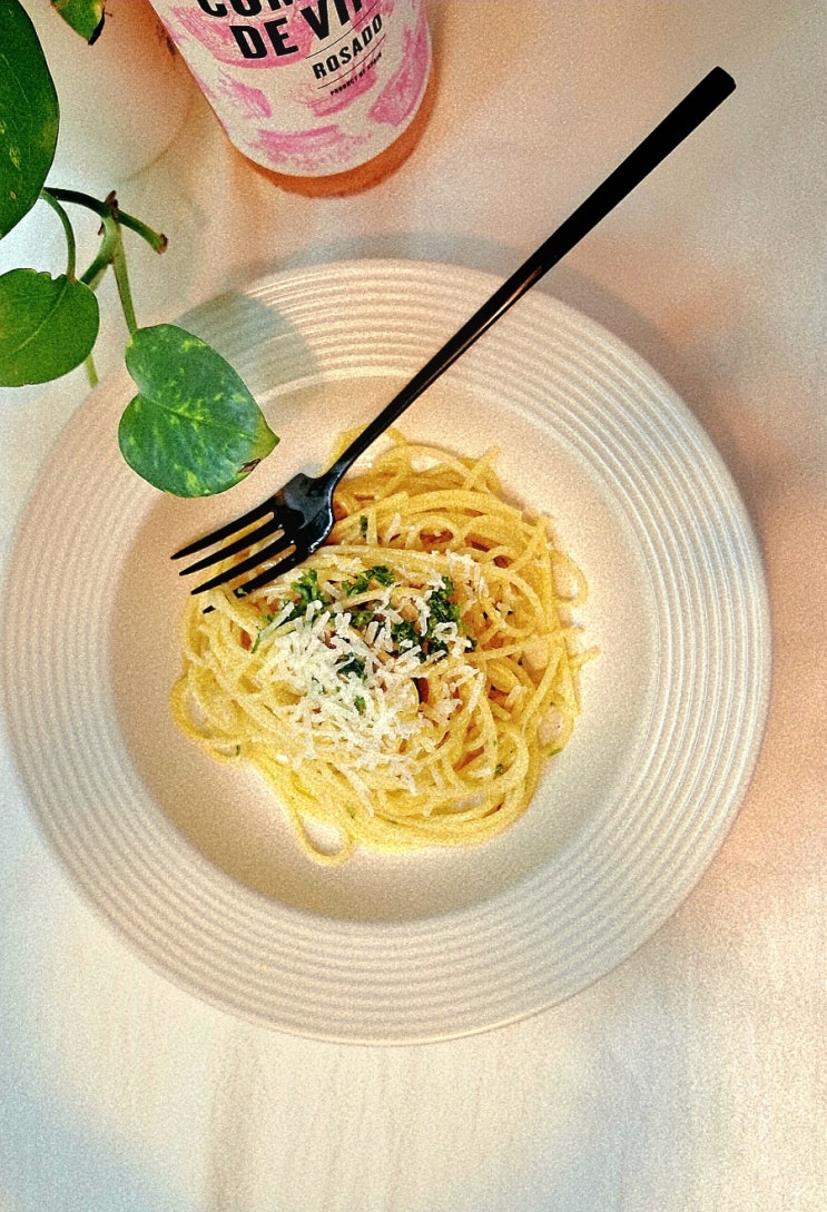 알리오 올리오 파스타 만들기 스파게티 만드는 법 마늘 파스타 그라나파다노치즈 : 네이버 블로그