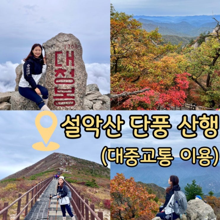 등산강원도 설악산 단풍 한계령 대청봉 오색 동서울 출발 대중교통 당일치기 등산코스 준비물버스표예매 네이버 블로그