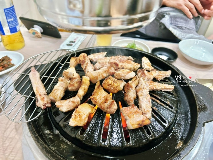 전주 중화산동 고기집 돼지생갈비 천년의맛 애견동반식당 네이버 블로그