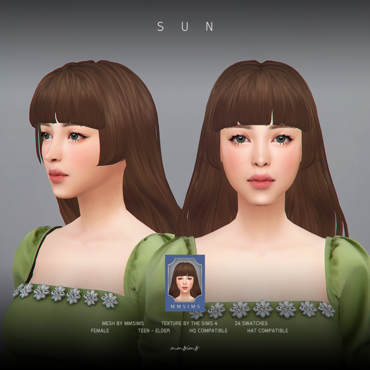 심즈4 CC 여심헤어 // MMSIMS Hair Sun : 네이버 블로그