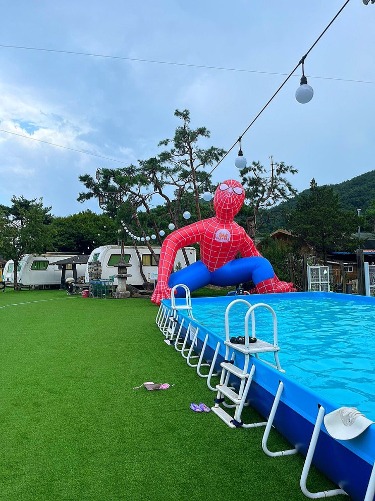 공주 카라반펜션 장승마을 에어바운스캠프 당일치기도 쌉가능 네이버 블로그