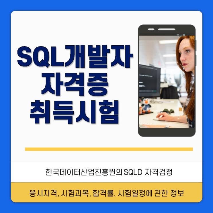 SQL 개발자 SQLD 자격증 시험 알아봅니다. : 네이버 블로그