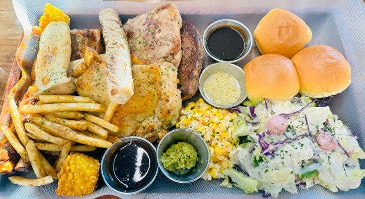 인천 서구 맛집 네온몬스터즈 스테이크하우스and칵테일 몬스터 시그니처 수비드 바베큐 플래터 맛집 가족 모임 추천