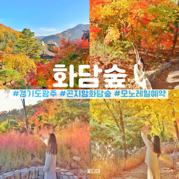 경기도 광주 화담숲 곤지암 화담숲 모노레일 예약 팁 네이버 블로그