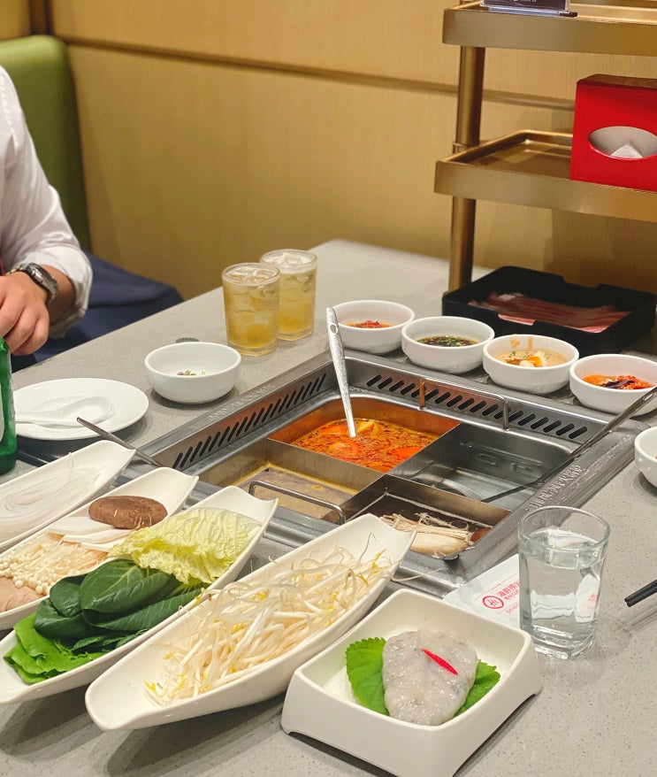 부산역 맛집 하이디라오 훠궈 새우완자 소스 추천 네이버 블로그