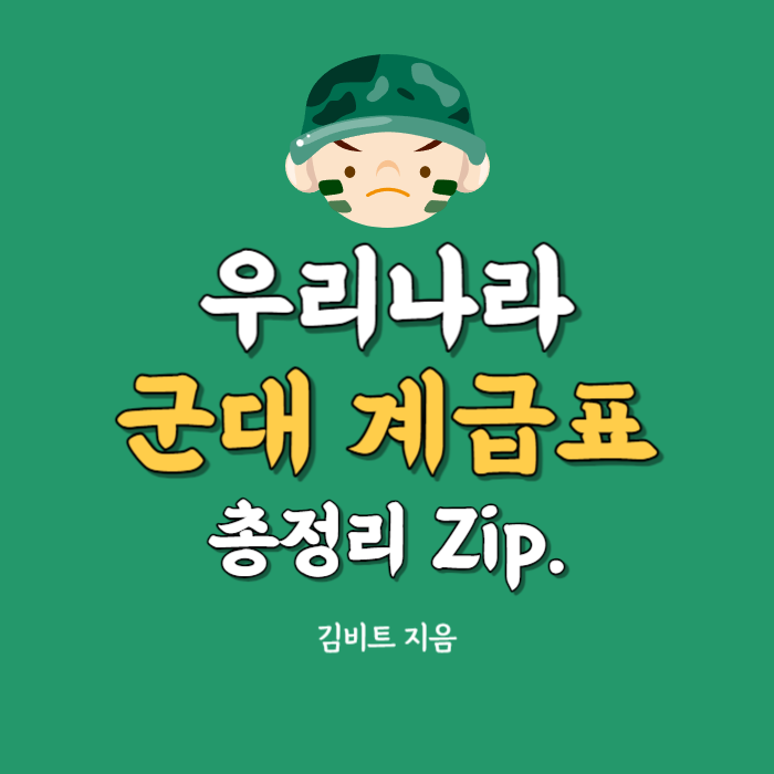 군대 계급표 우리나라 육군 이병 일병 상병 병장 하사 중사 상사 원사 준위 소위 중위 대위 소령 중령 대령 준장 소장 중장 대장