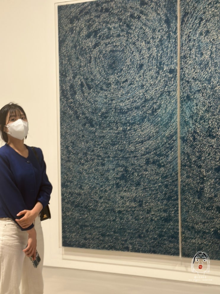 서울근교가볼만한곳 호암미술관 파트 1 김환기 한 점 하늘 작품 전시 주차팁 네이버 블로그