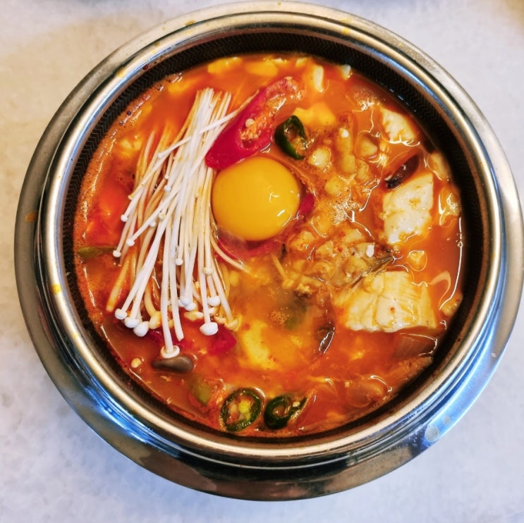 해물 순두부찌개 만들기 냉동 전복 칵테일 새우를 넣어서 해물 순두부찌개 만드는 법 네이버 블로그