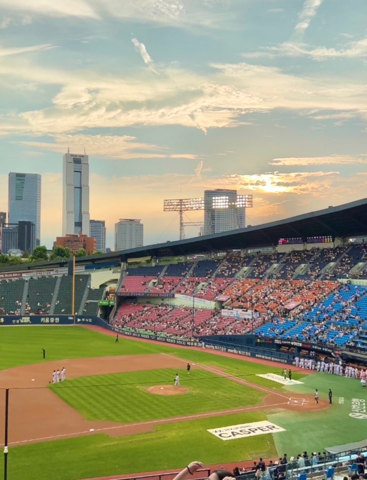 잠실야구장 네이비석 327블록 8열 78번 시야 및 후기, 롯데 vs LG : 네이버 블로그