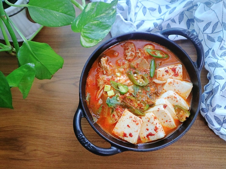 백종원 돼지고기 김치찌개 맛있게 끓이는 법 두부김치찌개 레시피 네이버 블로그