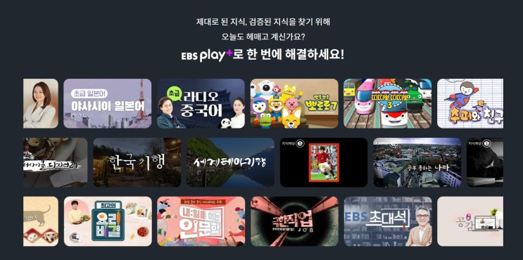 EBS PLAY 1년 구독 후기 / EBS 프로그램 다시보기 / 컨텐츠 부자 EBS / 강의 다시보기 / 다큐 다시보기 / 구독 프로그램 추천 : 네이버 블로그