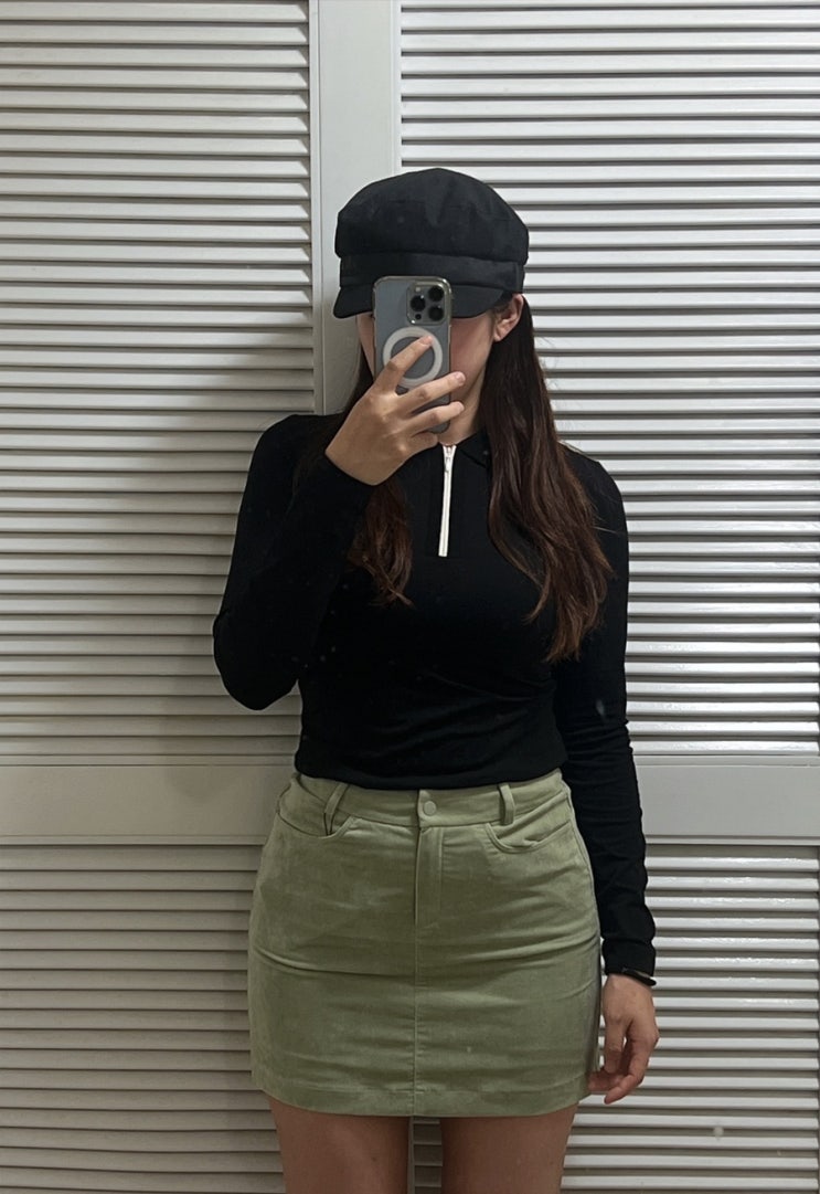 제이린드버그 골프웨어JLindberg | 치마, 뉴스보이캡 모자, 스타킹 가을골프룩 풀셋(에스아이 빌리지 구입, 세일팁 ...