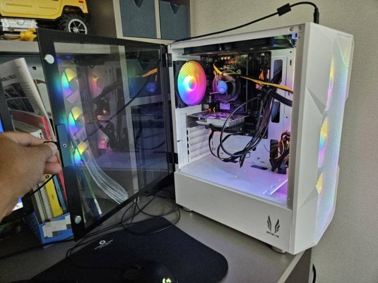 [정보] 중2아들 게임용 컴퓨터 뚝딱 조립(3RSYS R200 화이트 미들타워, i5-7500, GTX1030 2GB) : 네이버 블로그