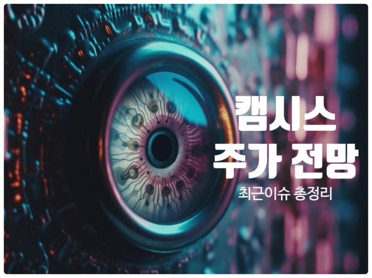 캠시스 주가 전망 옵트론텍 And 카메라모듈 관련주 And 삼성전기 테슬라 네이버 블로그