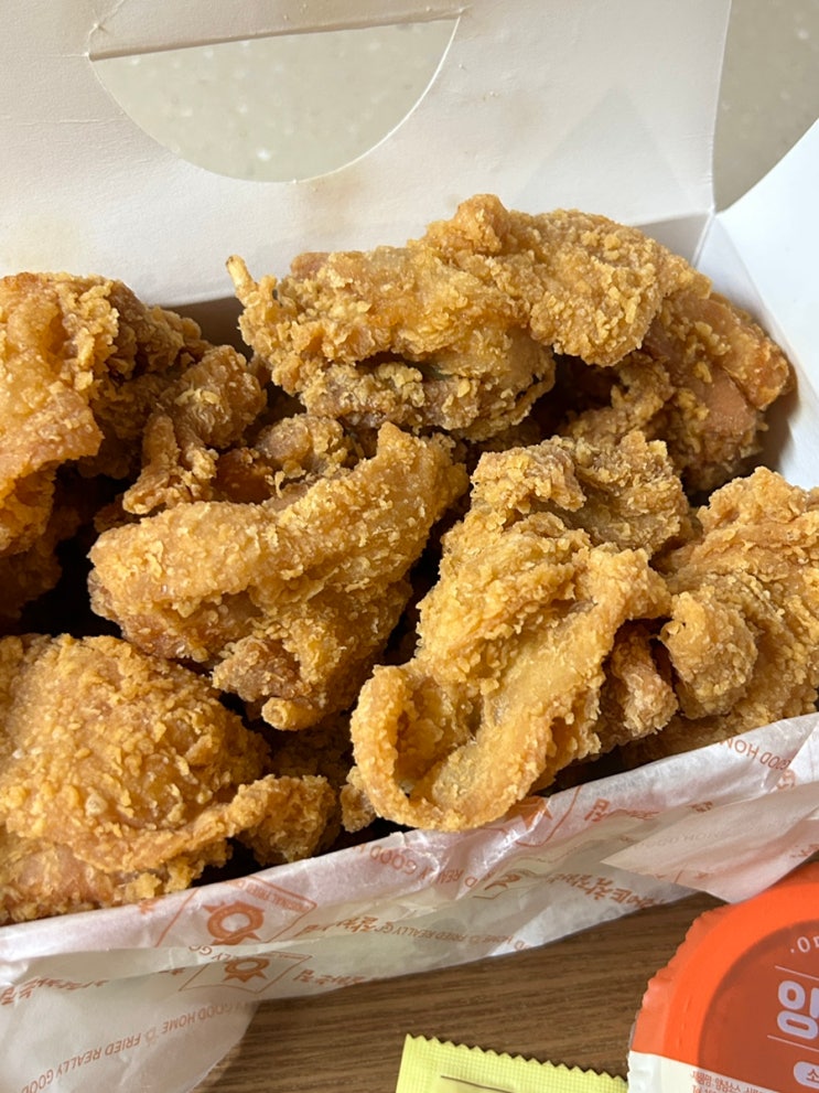 김포 사우동치킨 ㅣ 후라이드참잘하는집 사우풍무점 순살후라이드 포장 후기 : 네이버 블로그