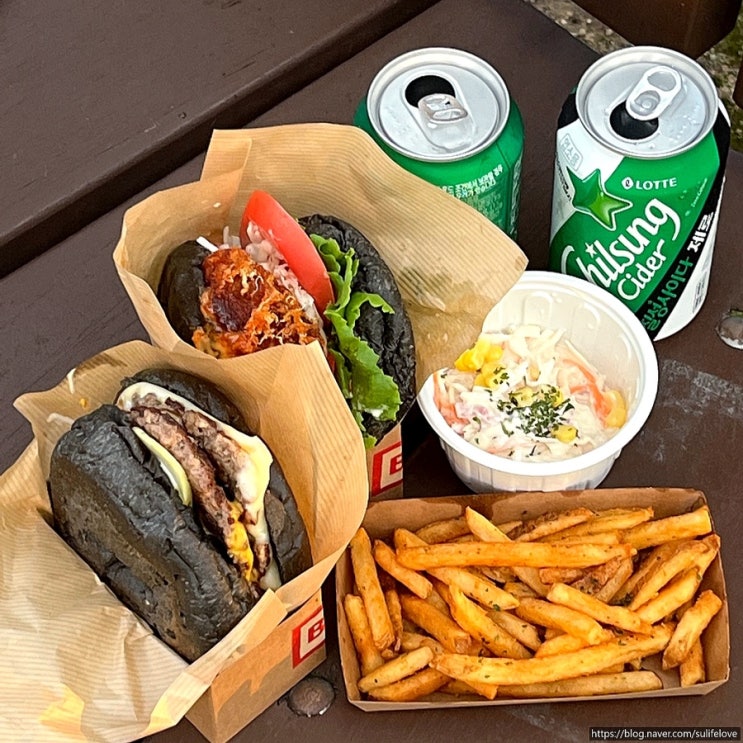 국회의사당역 수제버거 여의도 더현대 근처 맛집 불스버거 네이버 블로그