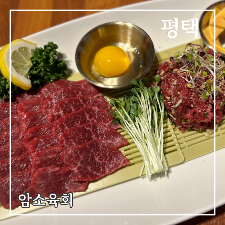 암소육회 평택 비전동 맛집 신선한 1등급 한우 육회 전문점 네이버 블로그
