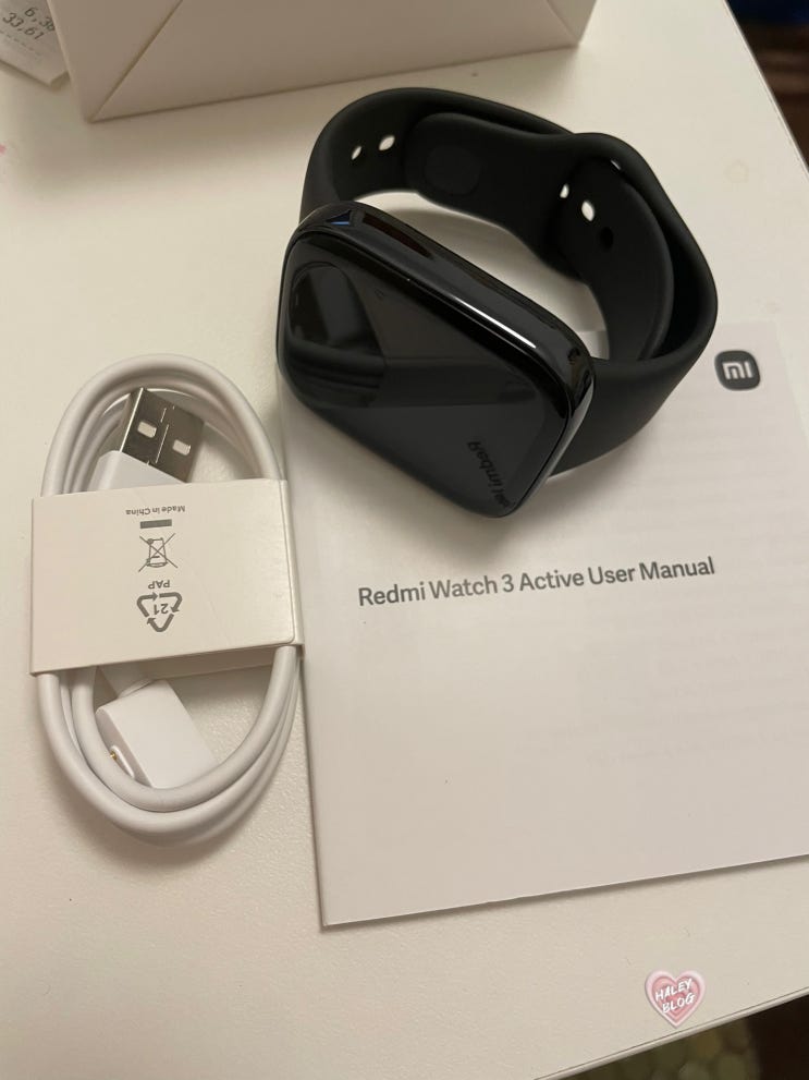 대충쓰는 샤오미 레드미 워치 3 액티브 후기 Redmi Watch 3 Active 네이버 블로그