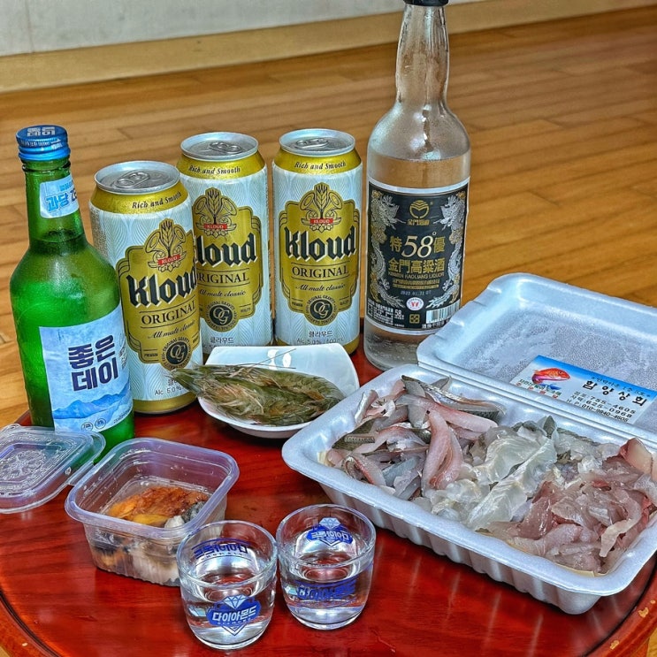 부산 광안리 횟집 민락회센터 5번집 함양상회 가을 전어 도시락 회 포장 후기ft 서비스 짱 네이버 블로그
