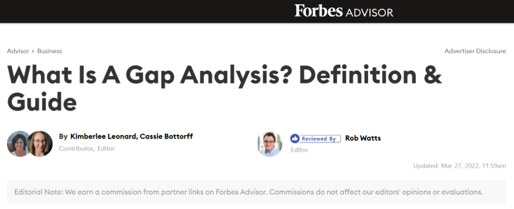 [문제해결] 3. 격차 분석 Gap Analysis 가이드 by forbes advisor : 네이버 블로그