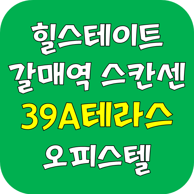 힐스테이트 갈매역 스칸센 오피스텔 39A테라스 실사진 전월세 문의 : 네이버 블로그