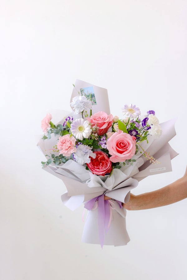 모임 귀한자리 고귀한 퍼플 보라꽃다발 플라채 첫인사 상견례 승진 생일꽃다발 광교중앙역꽃집 힐스테이트광교중앙역꽃집 네이버 블로그
