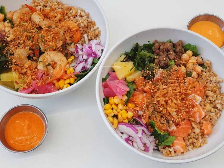 합정역 샐러드 포케 올라포케 갈릭쉬림프 연어포케 : 네이버 블로그