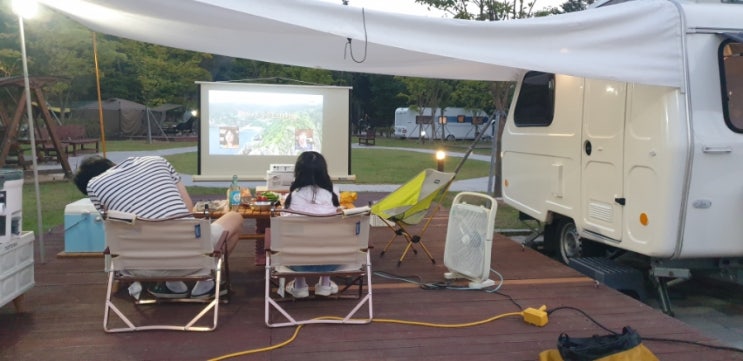 청주 옥화자연휴양림 국민여가 오토캠핑장 옥화캠핑장 숲속 놀이터 티큐브 D 카라반 캠핑 오랜만의 캠핑 가을 캠핑이