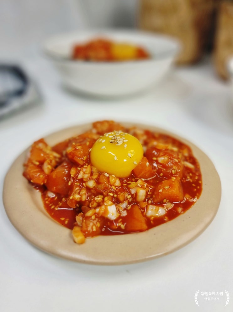 편스토랑 류수영 연어육회 레시피 연어육회덮밥 연어육회국수 어남선생 연어회요리 초고추장 만드는법 네이버 블로그