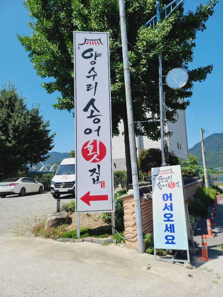 10개월 아가랑 송어회랑 튀김이 맛있는 두물머리 맛집 양수리 송어횟집 네이버 블로그