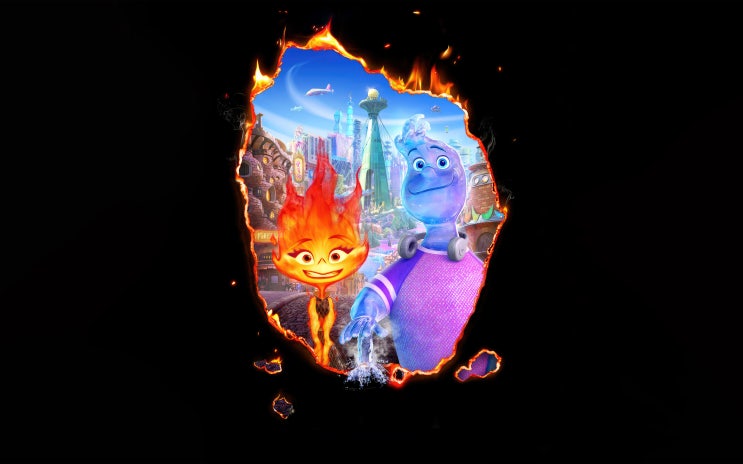 엘리멘탈 (Elemental, 2023) / 컴퓨터 배경화면 맥북 노트북 배경화면 공유 : 네이버 블로그