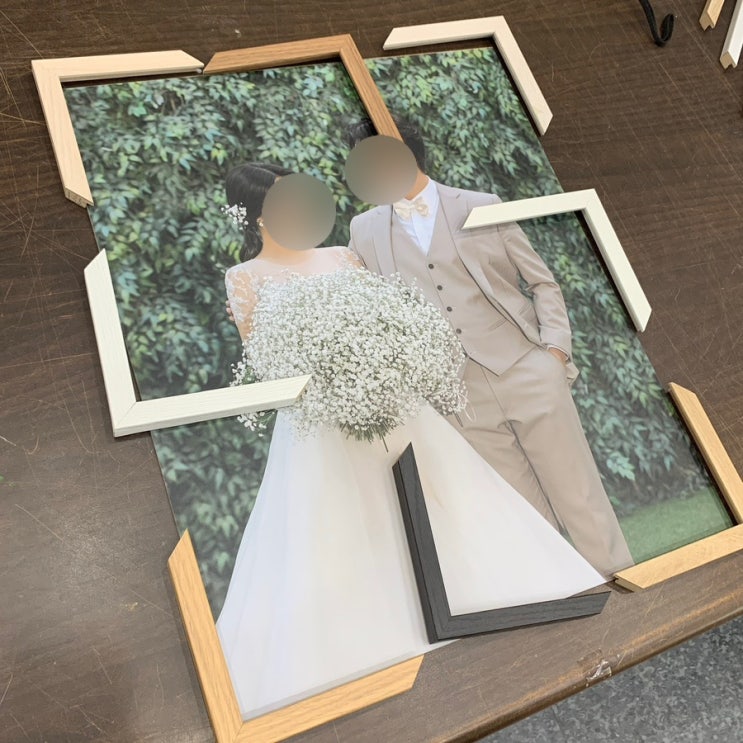 [WD24] 액자수령, 포토테이블 - 아트액자, 필프레임 : 네이버 블로그