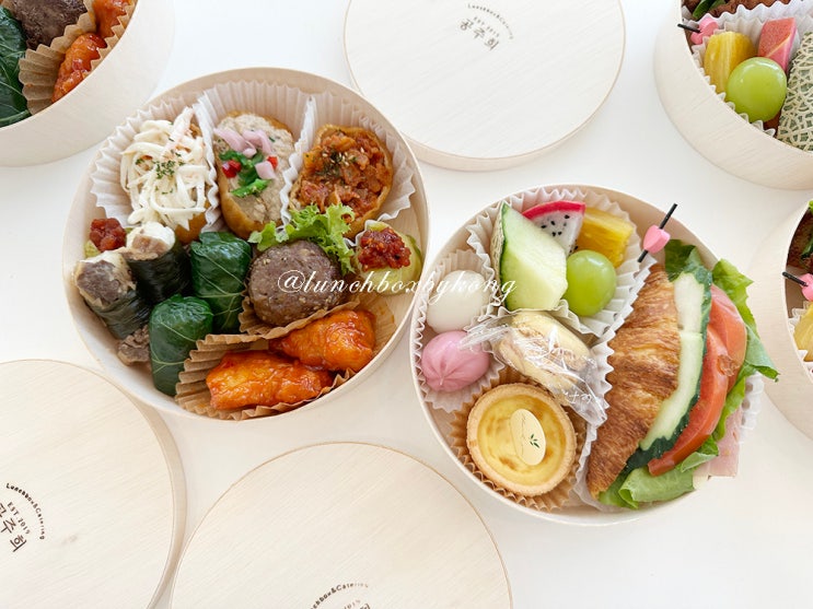 부산수제도시락 원형2단 스페셜도시락 대학교 납품 By 공주희도시락 고급도시락 서포터도시락 행사도시락 기업