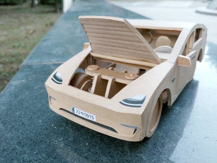 테슬라 모델 Y│재활용 박스로 만든 미래형 전기차│Tesla Model Y – Cardboard Car DIY Project ...