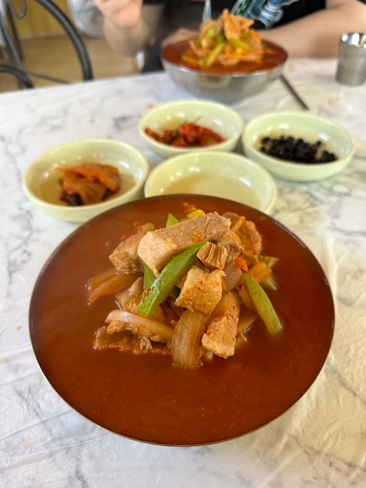 광주 평동 맛집 명화식육식당 돼지고기 애호박찌개 국밥 찐후기 네이버 블로그