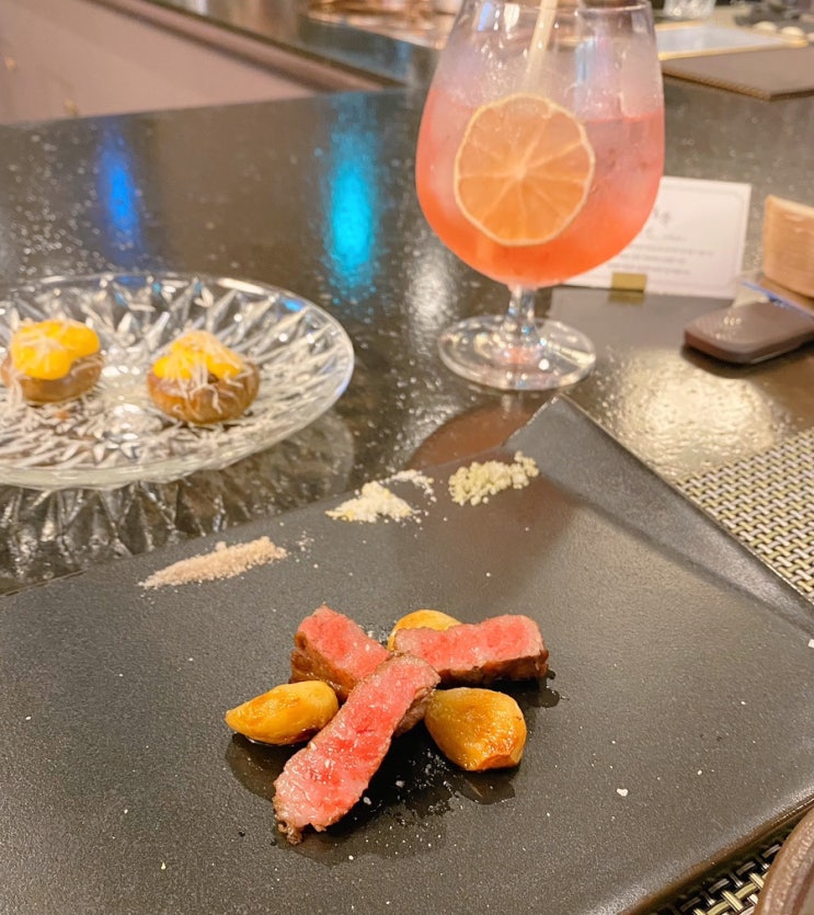 광주 데이트 맛집 투쁠나인 한우 오마카세 본앤우 : 네이버 블로그