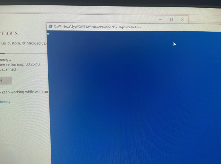 powershell.exe 파란색 팝업창이 자꾸 랜덤하게 뜰 때 해결방법 : 네이버 블로그