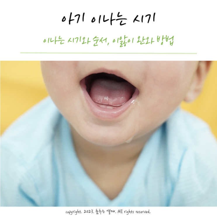 신생아 아기 이나는 시기 순서 아기 이앓이 대처 방법까지 네이버 블로그