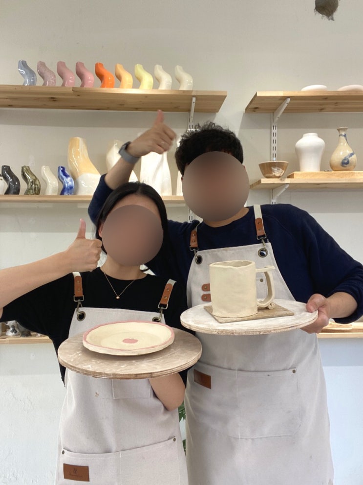 세종 도자기 공방 실내 데이트로 안성맞춤🧚🏻 커플 색소지 원데이 클래스🍅 네이버 블로그