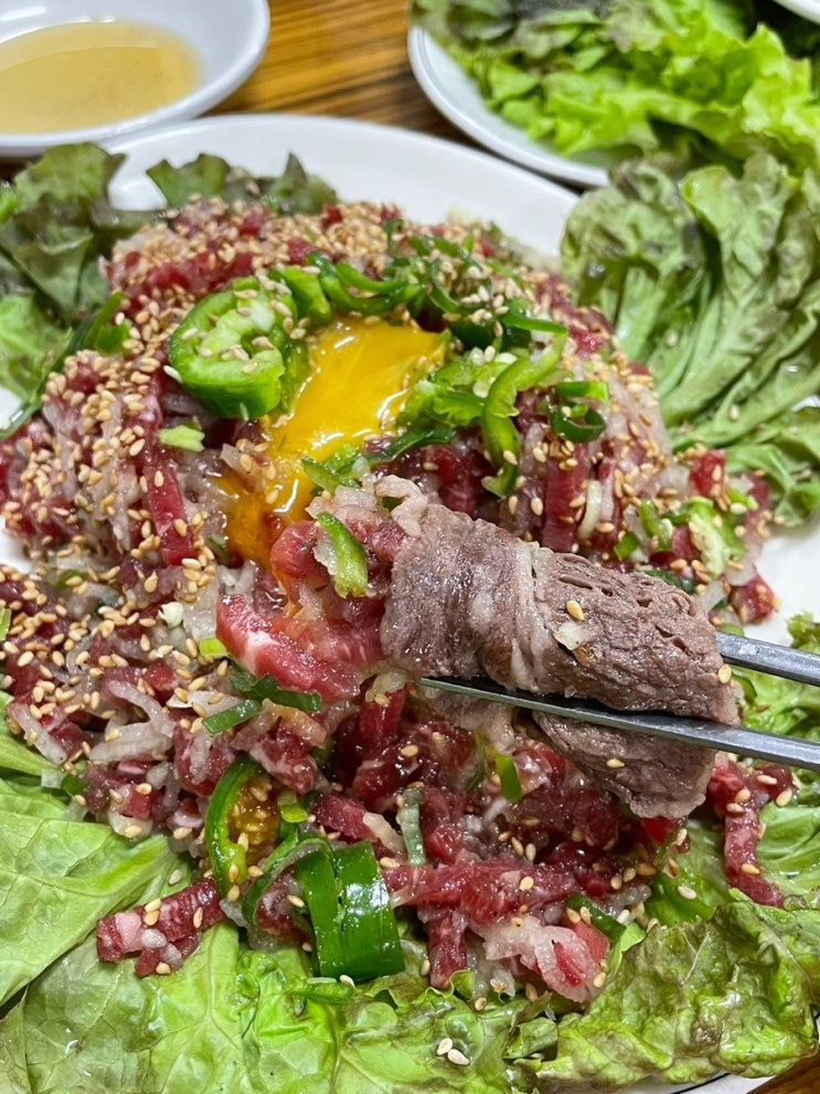 종로 5가 맛집 육회를 차돌박이와 함께 싸먹는 고기쌈이 야무진 백제정육점점심엔 푸짐한 육회비빔밥이 유명한 곳 네이버 블로그